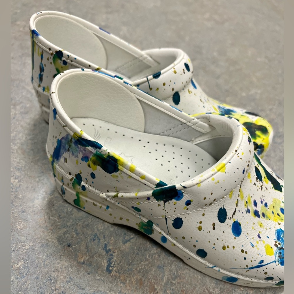 Dansko Professional Paint Splash Leather - Gem